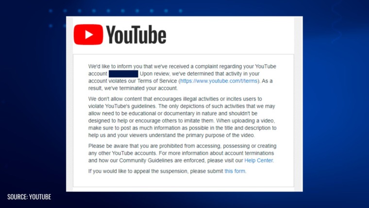 What to Do When Your YouTube Channel Is Suspended