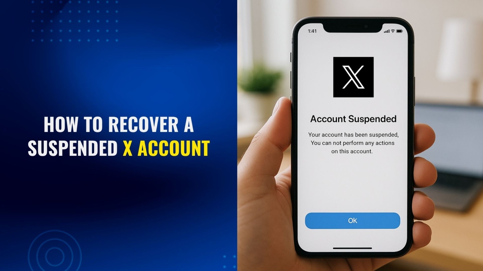 What to Do If Your X Account Is Suspended?